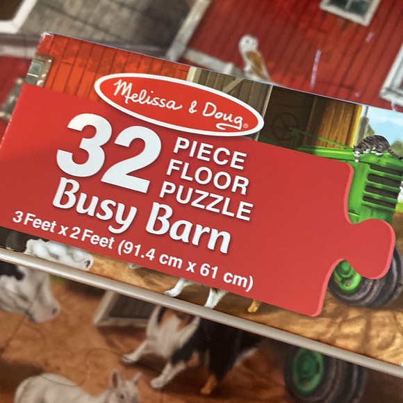 Melissa & Doug | Toys | Melissa Doug Farm Animals Busy Barn Large Floor ...